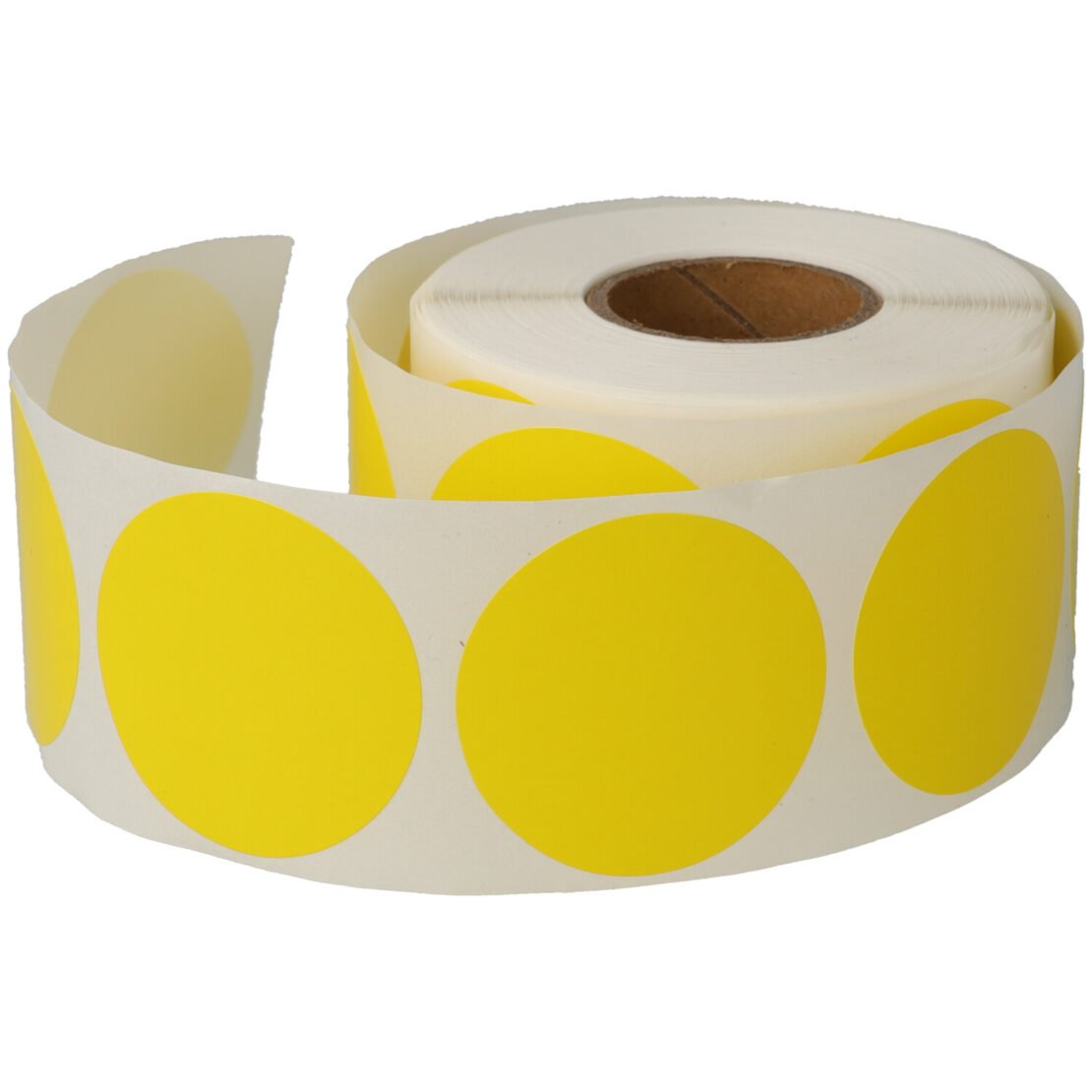 Ronde Stickers Etiketten geel 35 mm op Rol kopen? Morgen in huis! €3,95