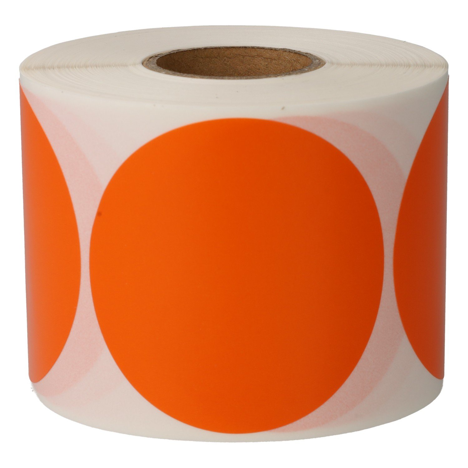 Ronde Stickers Etiketten oranje 50 mm op Rol kopen? Morgen in huis! €5,95
